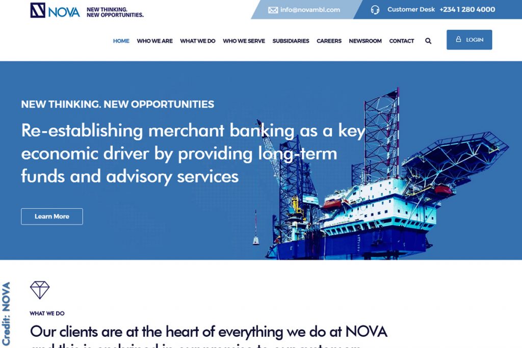 NOVA Bank Launches New Website - NOVA Bank